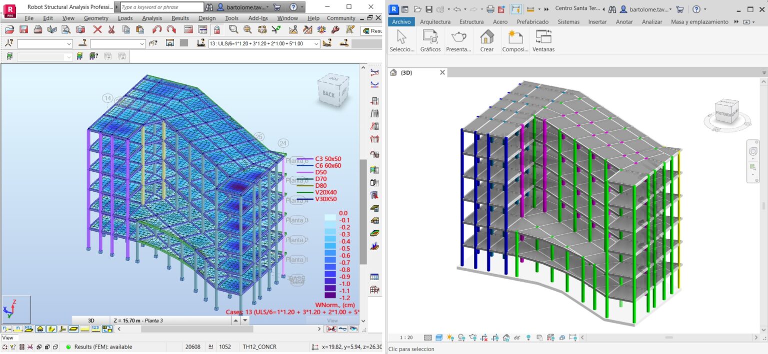 Aplicación de Autodesk Robot Structural Analysis y Revit para Proyectos ...