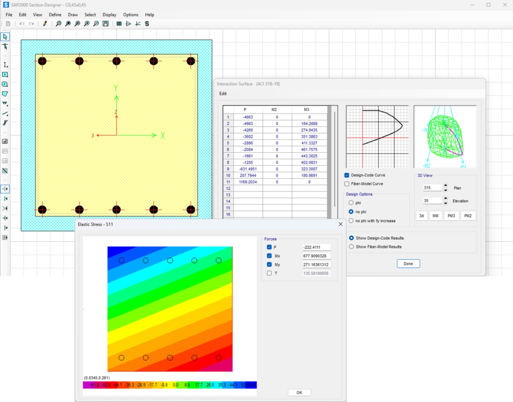 Section Designer de SAP2000: aplicación en el análisis no lineal ...
